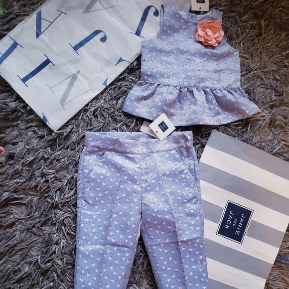 Janie and Jack | Matching Sets | Nwt Janie Jack Jacquard Set Pant And ...
